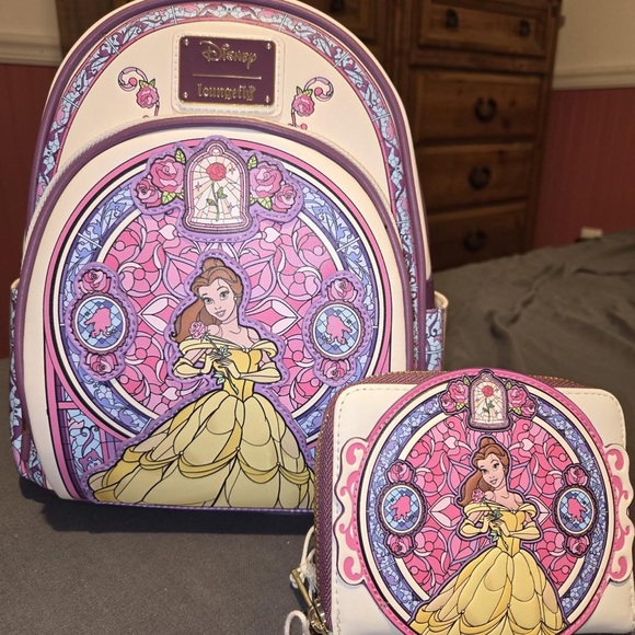 Loungefly | Bags | Loungefly Disney Princess Backpack Purple Yellow ...